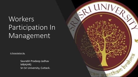 Worker’S Participation In Management | PPT