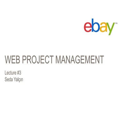 Web Project Management Lecture #3 | PPTX | Web Development | Internet