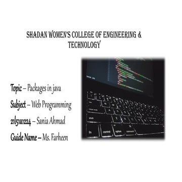 Web Programmimg Ppt Which Is About The Java Packages Pptx Programming Languages Computing