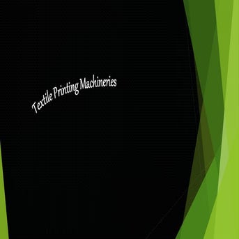 WP Presentation Printing Machines | PPT