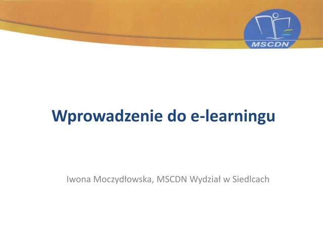 Prezentacja e learning dsw | ODP