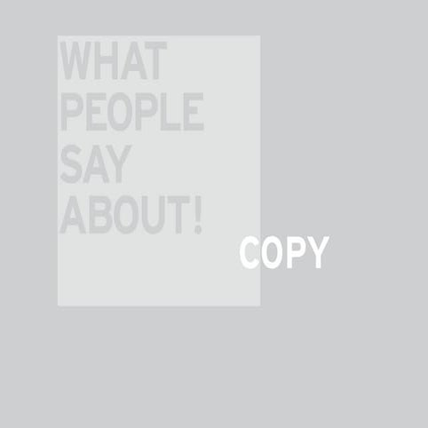 What people say about Management... | PDF