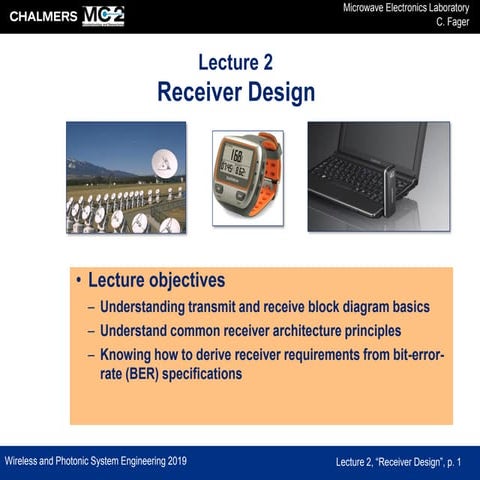 Wireless Photonics leccion 2 Receiver design | PDF