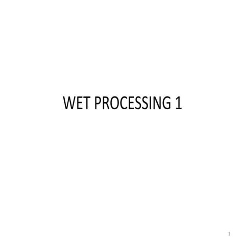 Wet Process | PPT
