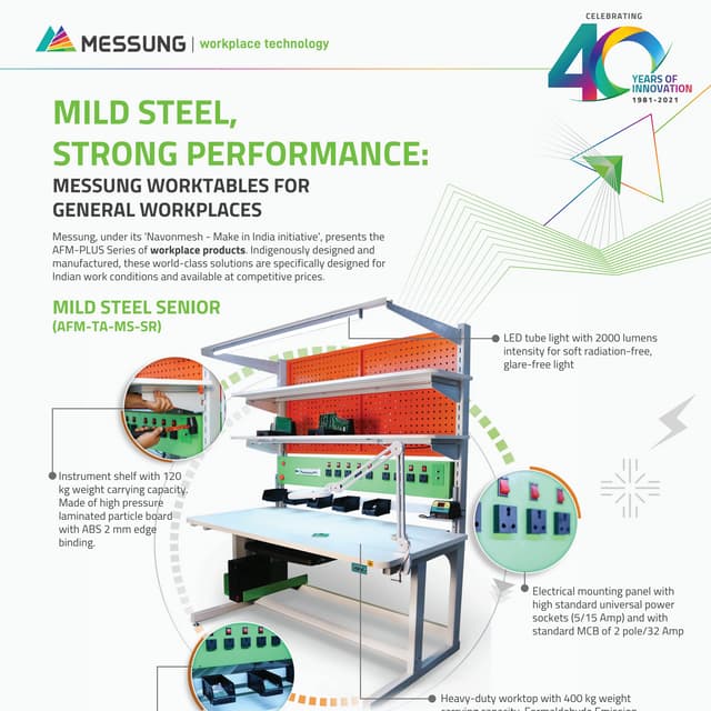 MILD STEEL, STRONG PERFORMANCE:MESSUNG WORKTABLES FOR GENERAL ...