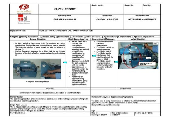WQD2011 - KAIZEN - ETA Ascon - Repairing & Eliminating Honeycomb Defect ...