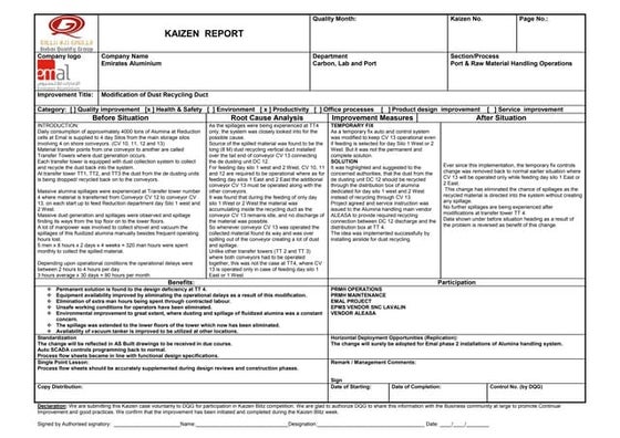 WQD2011 - KAIZEN - ETA Ascon - Repairing & Eliminating Honeycomb Defect ...