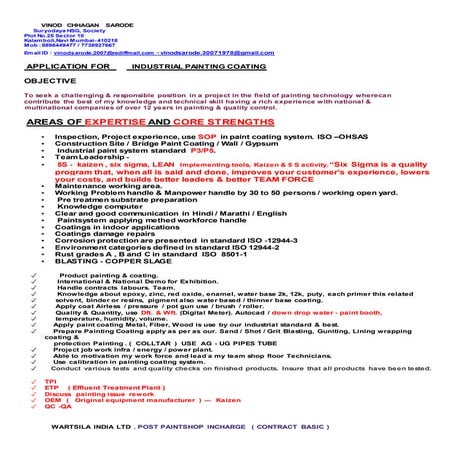 Vinod new resume | DOCX