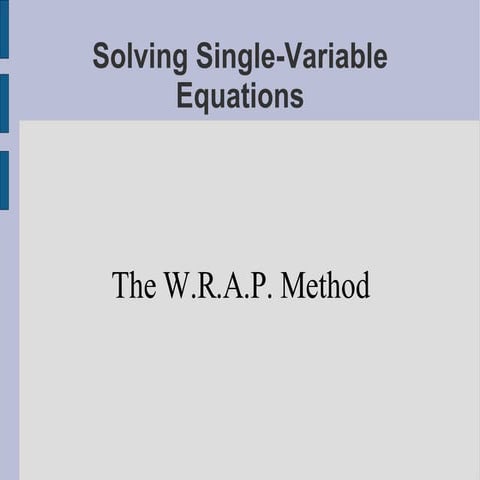 W.R.A.P. Method | ODP