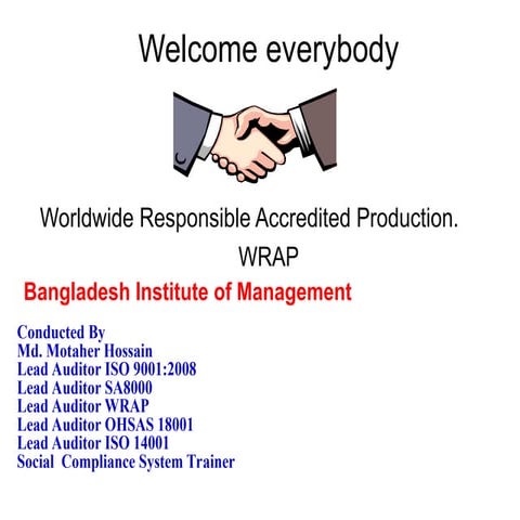 WRAP Worldwide Responsible Accredited Production | PPT