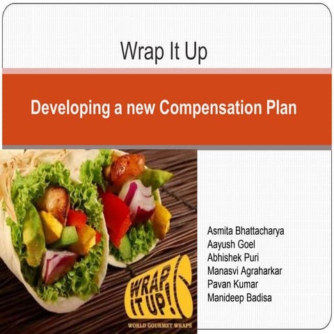 WrapItUp - developing a compensation plan | PPTX