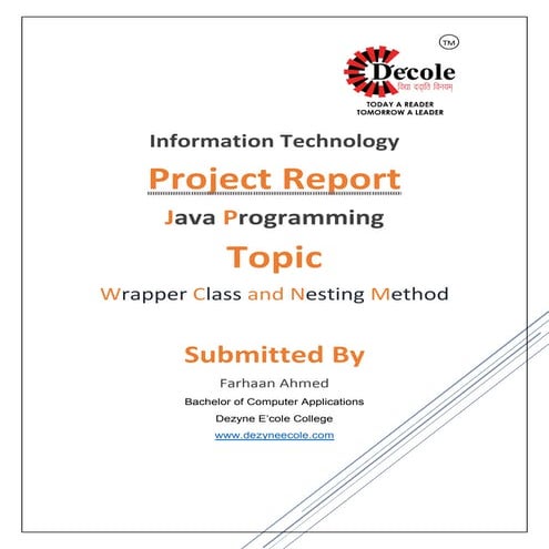 Wrapper classes | PDF