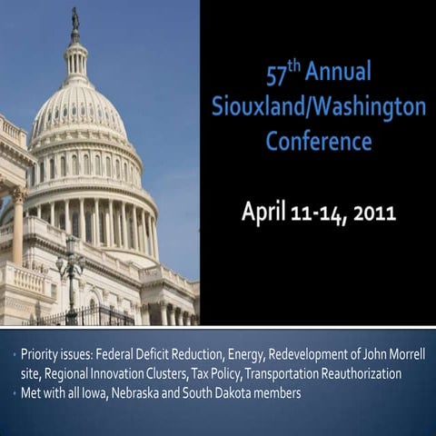 57th Washington Conference Wrap-Up | PPTX