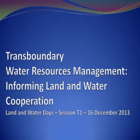 USE & MISUSE OF WATER RESOURCES & LAND RESOURCES | PPTX