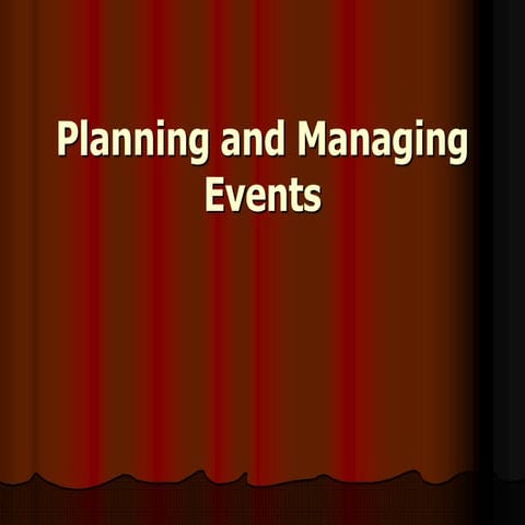 Committee's for Event planning | PPTX