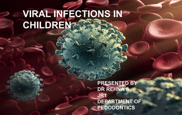 Viral infections (oral cavity) | PPTX