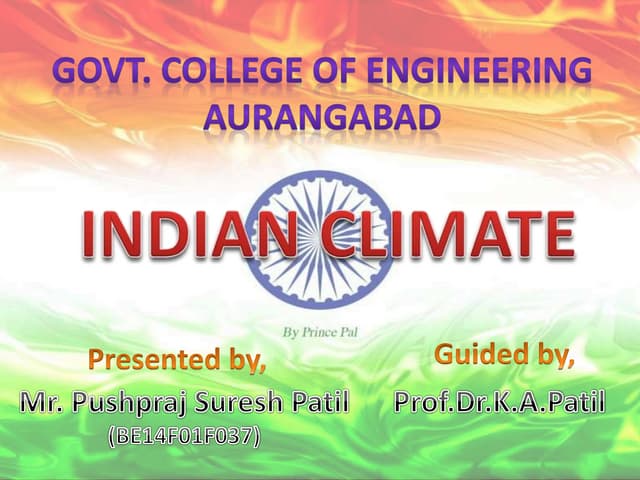 PPT Climate Chapter Geography Class 9 NCERT | PDF
