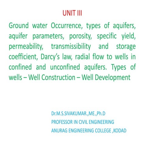 WRE UNIT II | PPT