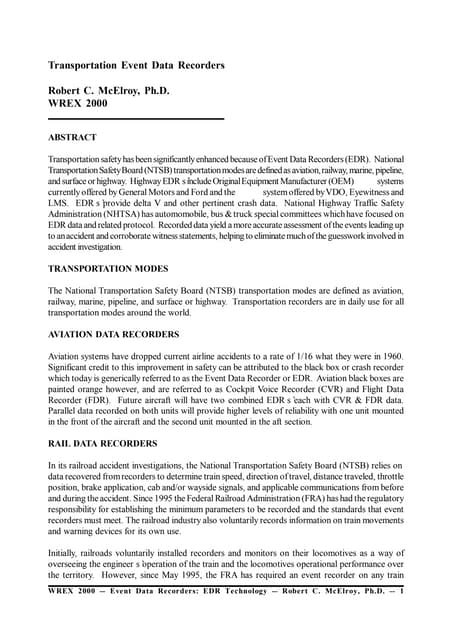 E - Traffic Accident Reconstruction Fundamentals | PPT