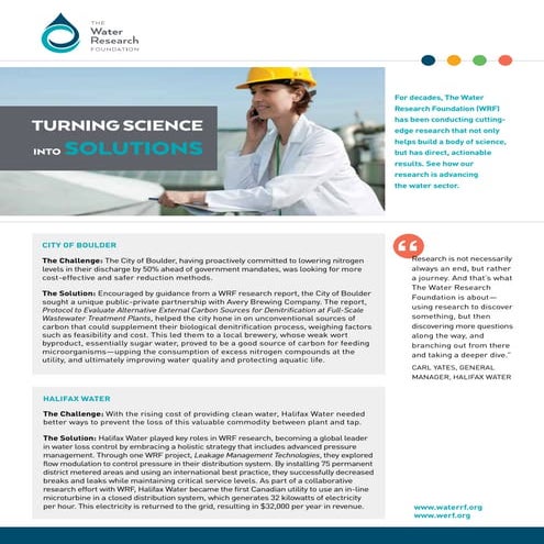 Turning Science into Solutions | PDF | Environment | Science
