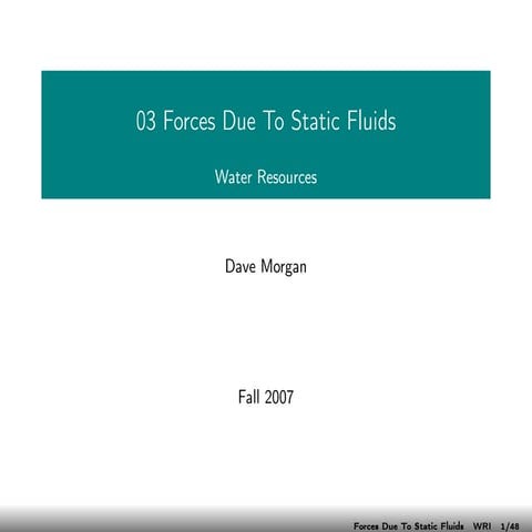 Wri 03 forcesstaticfluids | PDF