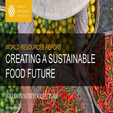 World Resources Report: Creating a Sustainable Food Future | PPTX