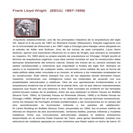 Frank lloyd wright | PPTX