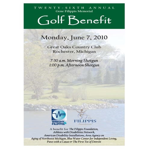 Wright Filippis Golf Benefit | PDF
