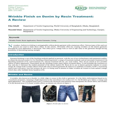 DENIM DRY WASHING PROCESS | PPTX