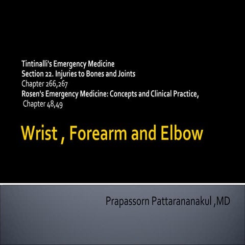 Wrist forearm elbow | PPT