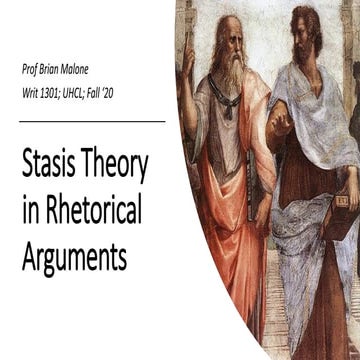 Writ 1301 stasis theory | PDF