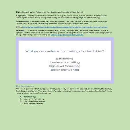 HDD Partition | PPTX