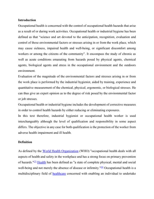 Introduction To Environmental Health | PPTX | Indoor Environmental Quality | Home & Garden