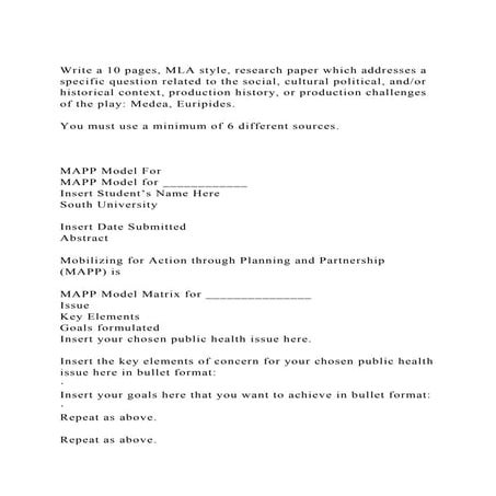 Write a 10 pages, MLA style, research paper which addresses a spec.docx