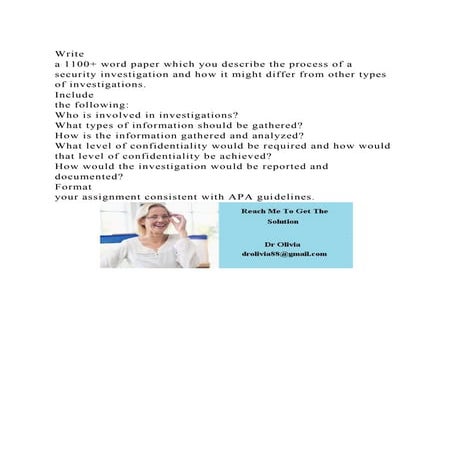Write a 1100+ word paper which you describe the process of a secur.docx
