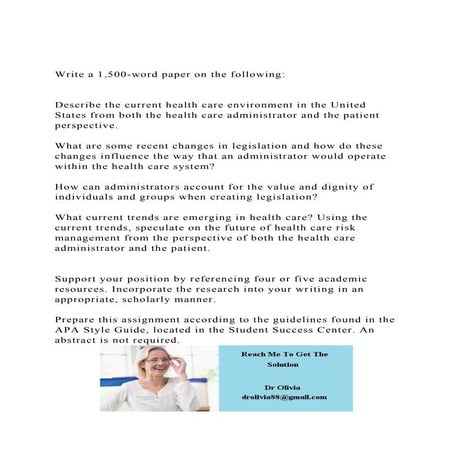 Write a 1,500-word paper on the followingDescribe the cur.docx