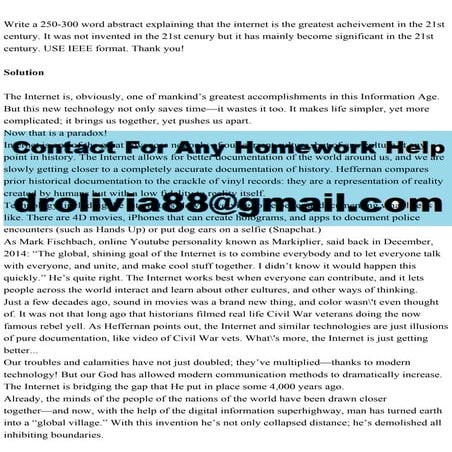 Write a 250-300 word abstract explaining that the internet is the gr.pdf