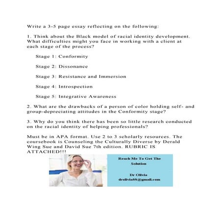 Write a 3-5 page essay reflecting on the following1. Think abou.docx