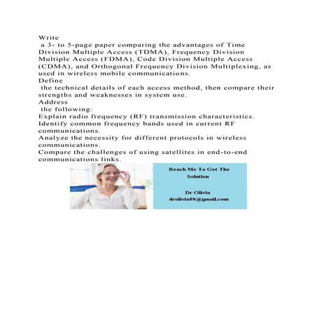 Write a 3- to 5-page paper comparing the advantages of Time Divisi.docx