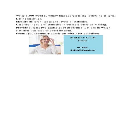 Write a 300-word summary that addresses the following criteriaDef.docx ...