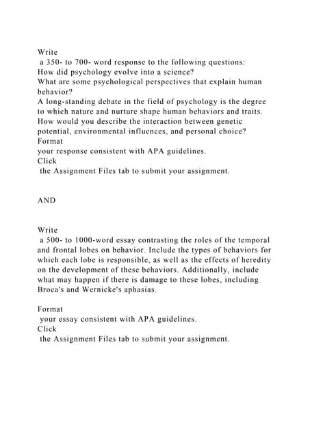 Write 1,050- to 1,400-word paper with the following sectionsA.docx ...