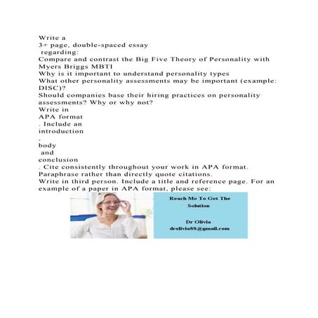 Write a 3+ page, double-spaced essay regardingCompare and con.docx