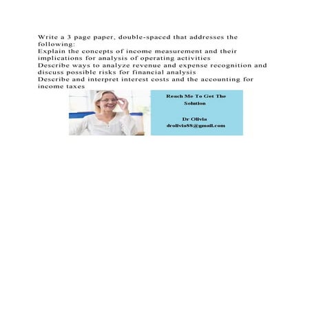 Write a 3 page paper, double-spaced that addresses the followingE.docx