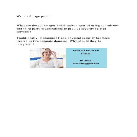 Write A 6 Page Paper What Are The Advantages And Disadvantages.docx