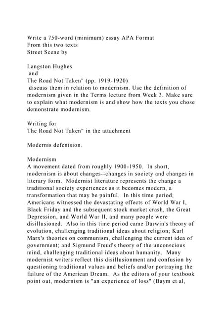 Write a 450- to 700-word essay to describe the relationship between .docx