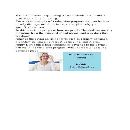 Write a 750-word paper using APA standards that includes discussion .docx