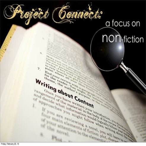 Focus on Non-fiction: "Write About It" Session C | PPT