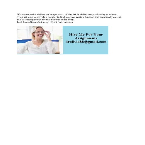 Write A Code That Defines An Integer Array Of Size 10 Initialize Arradocx