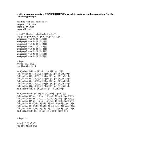 Write A General Passing Concurrent Complete System Verilog Assertion Fpdf 3392