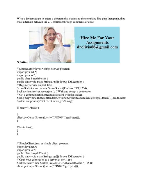 Write A Java Program To Create A Program That Outputs To The Command Ldocx 9668